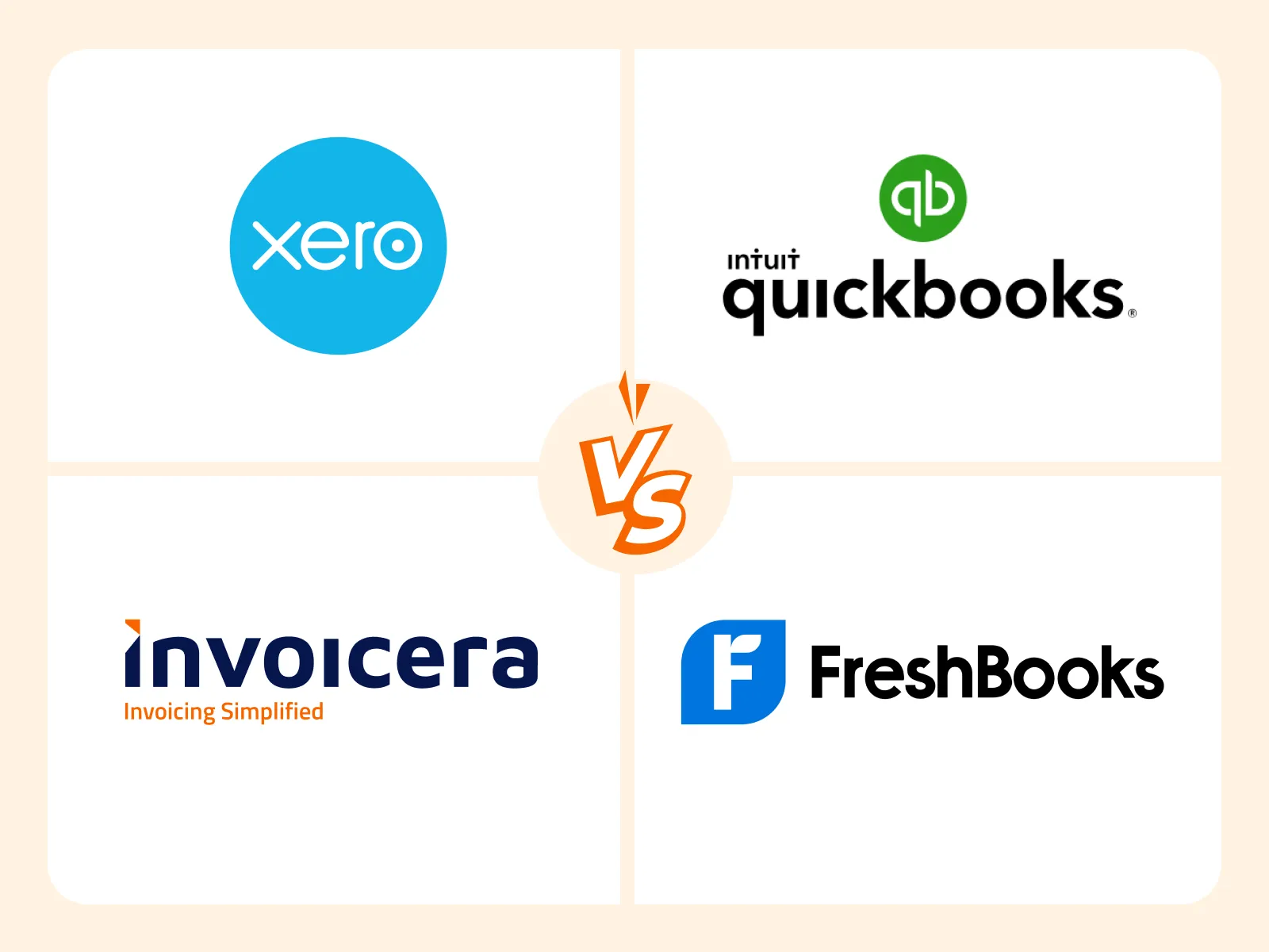 FreshBooks vs. Xero Vs Quickbooks Vs Invoicera- Invoicera