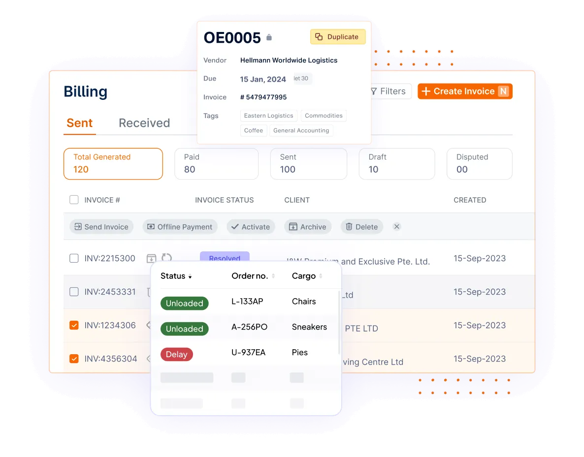 Logistics & Transportation Invoicing Software | Invoicera