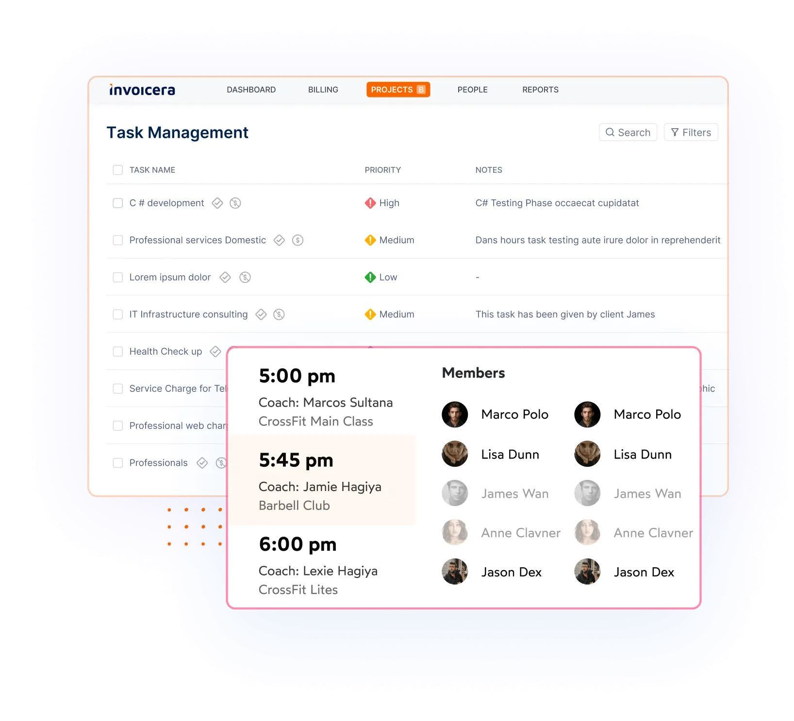 Project Management | Invoice Integration & Task Tracking | Invoicera