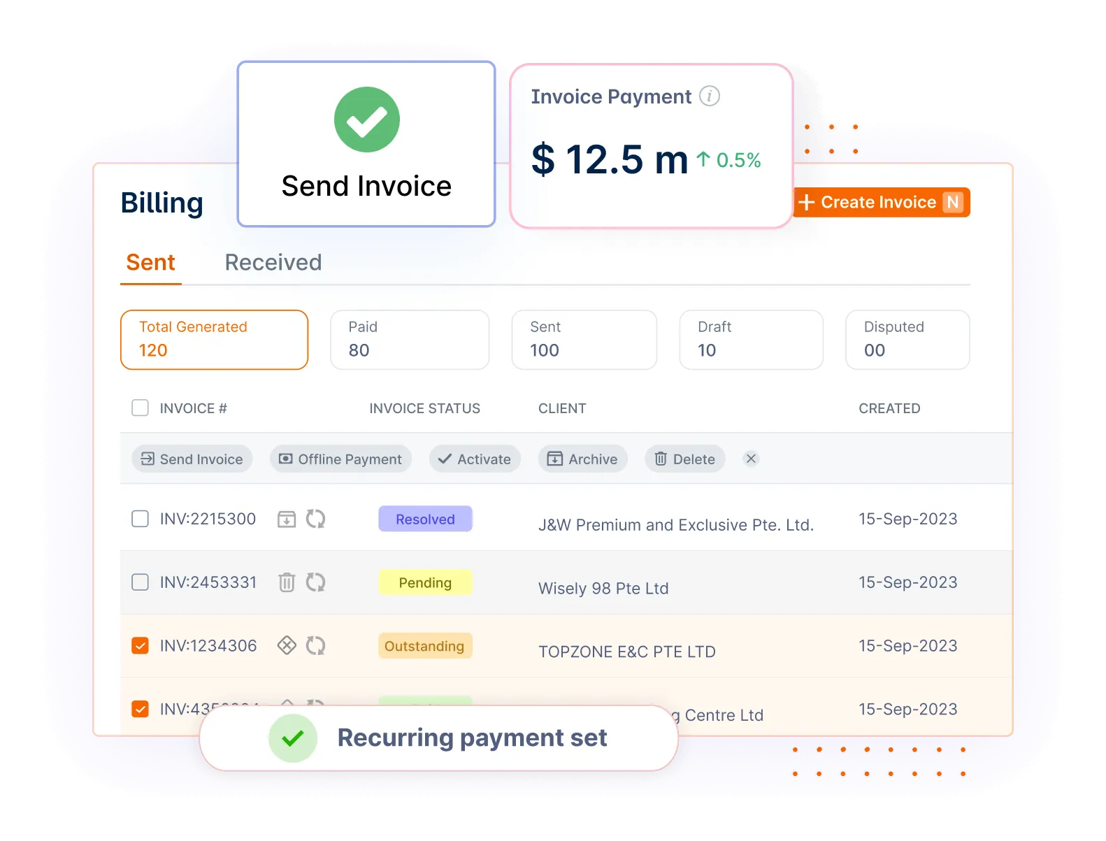 Automate Recurring Billing | Get Paid Consistently | Invoicera