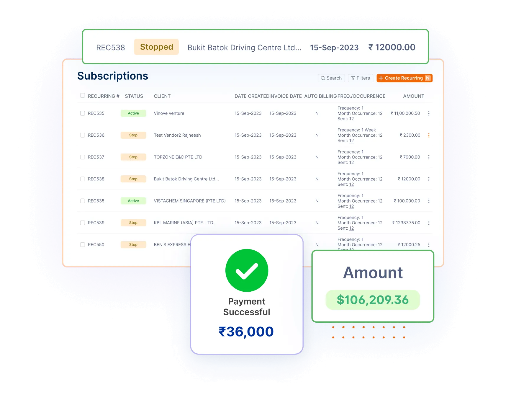 Automate Recurring Billing | Get Paid Consistently | Invoicera